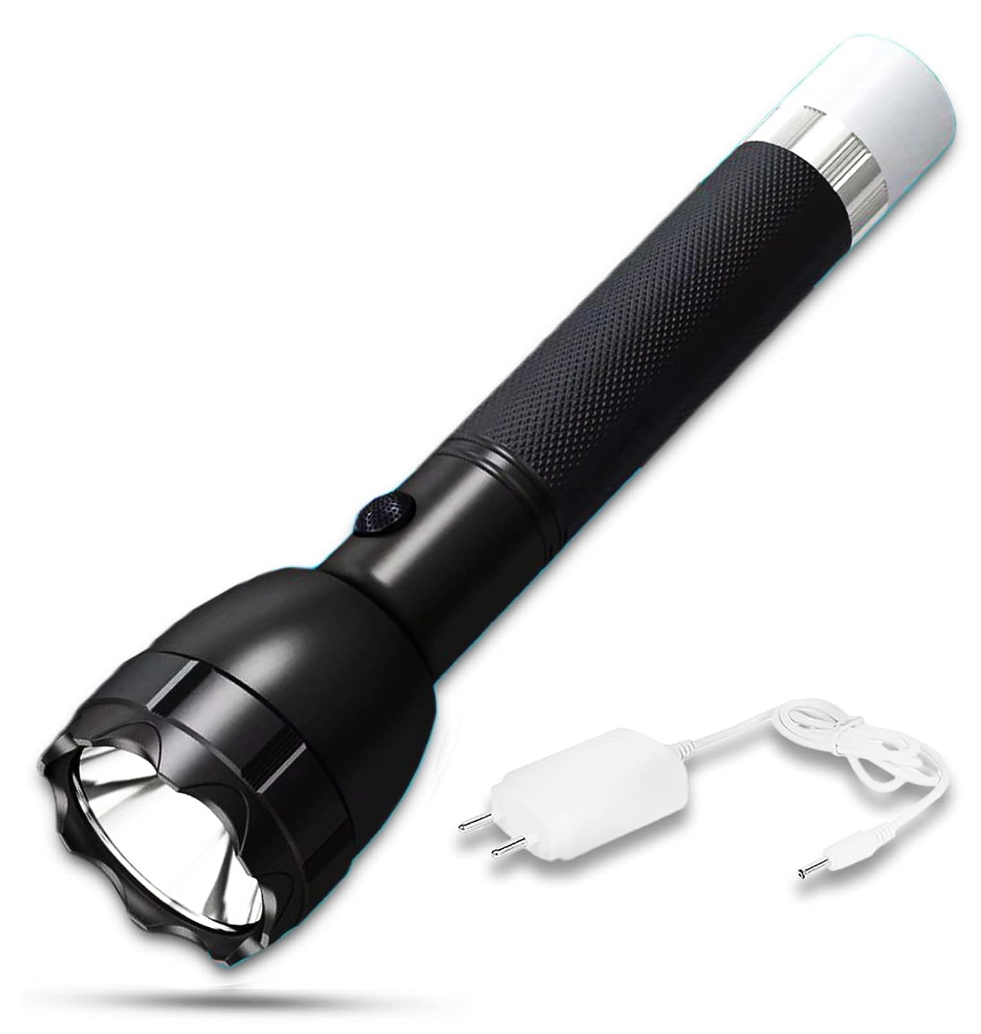 Long Range High Power Led Torch Light With Battery Charging Indicator ...