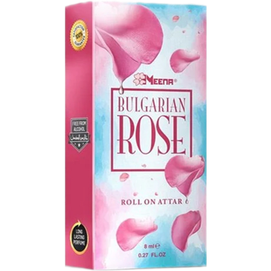 Meena Bulgarian Rose Premium Quality Roll On Attar 8 ML-(BA)
