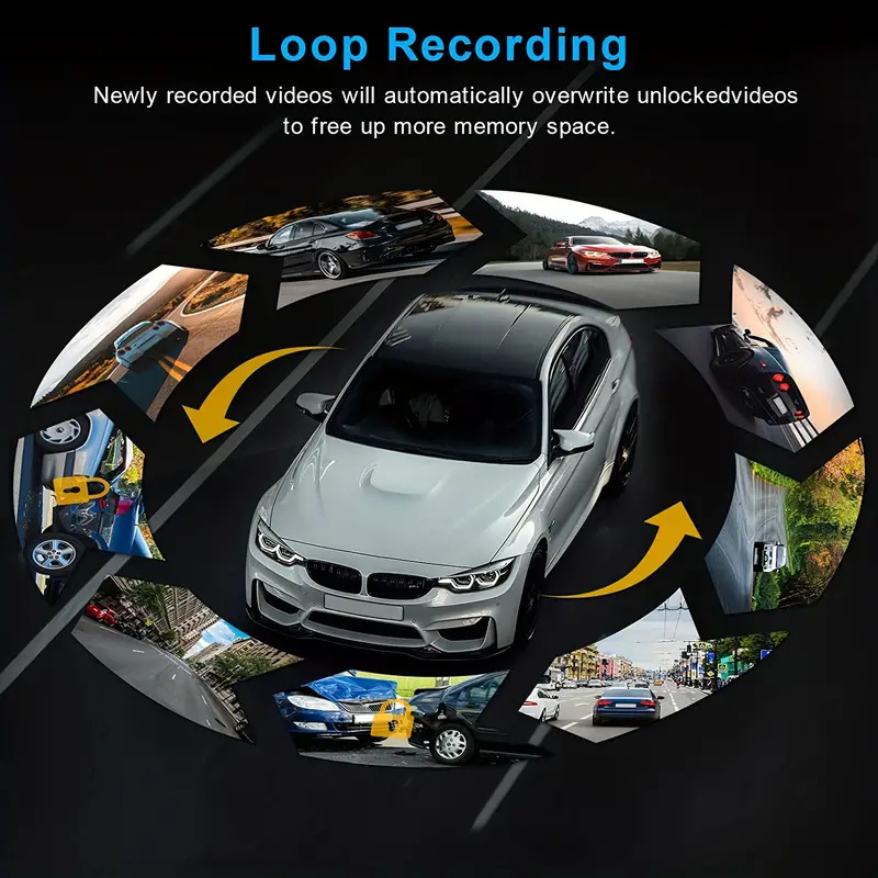 Motion Detection Car Dashcam 170 Degree Wide Angle Camera Dash Cam 3.16 ...