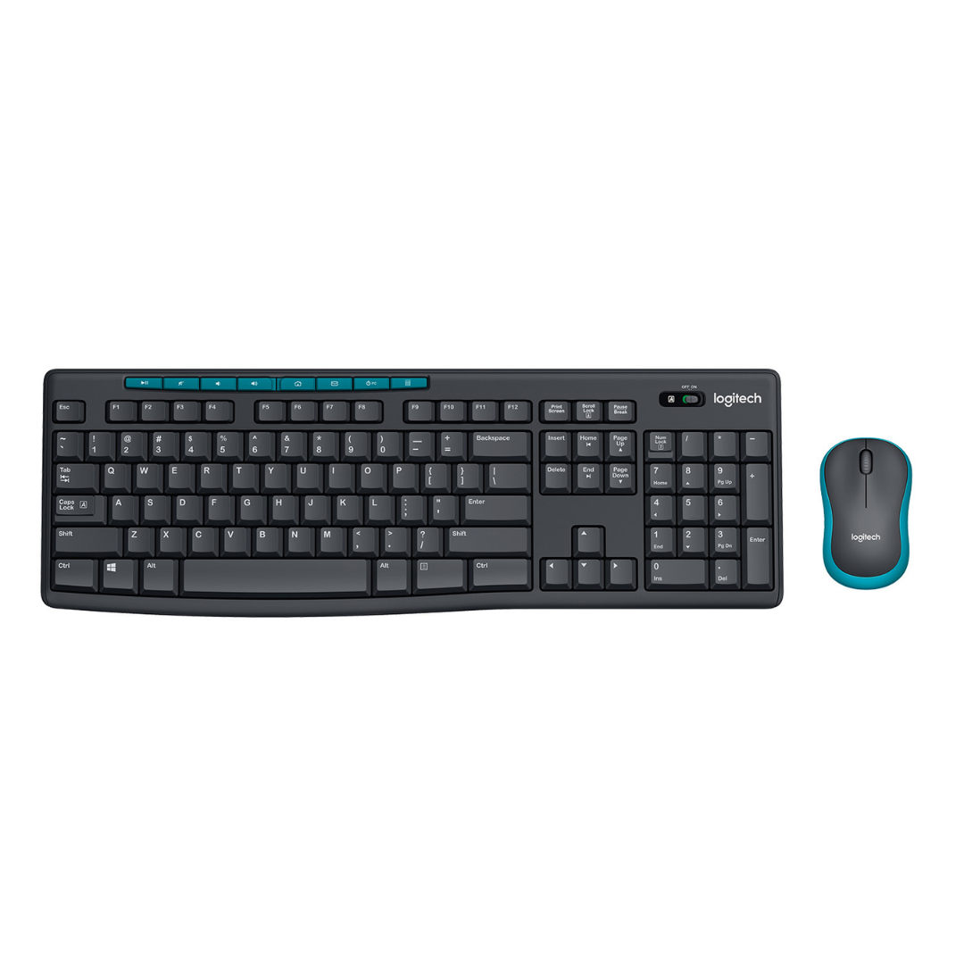 Logitech MK275 Wireless Keyboard and Mouse Combo, 2.4 GHz Wireless ...