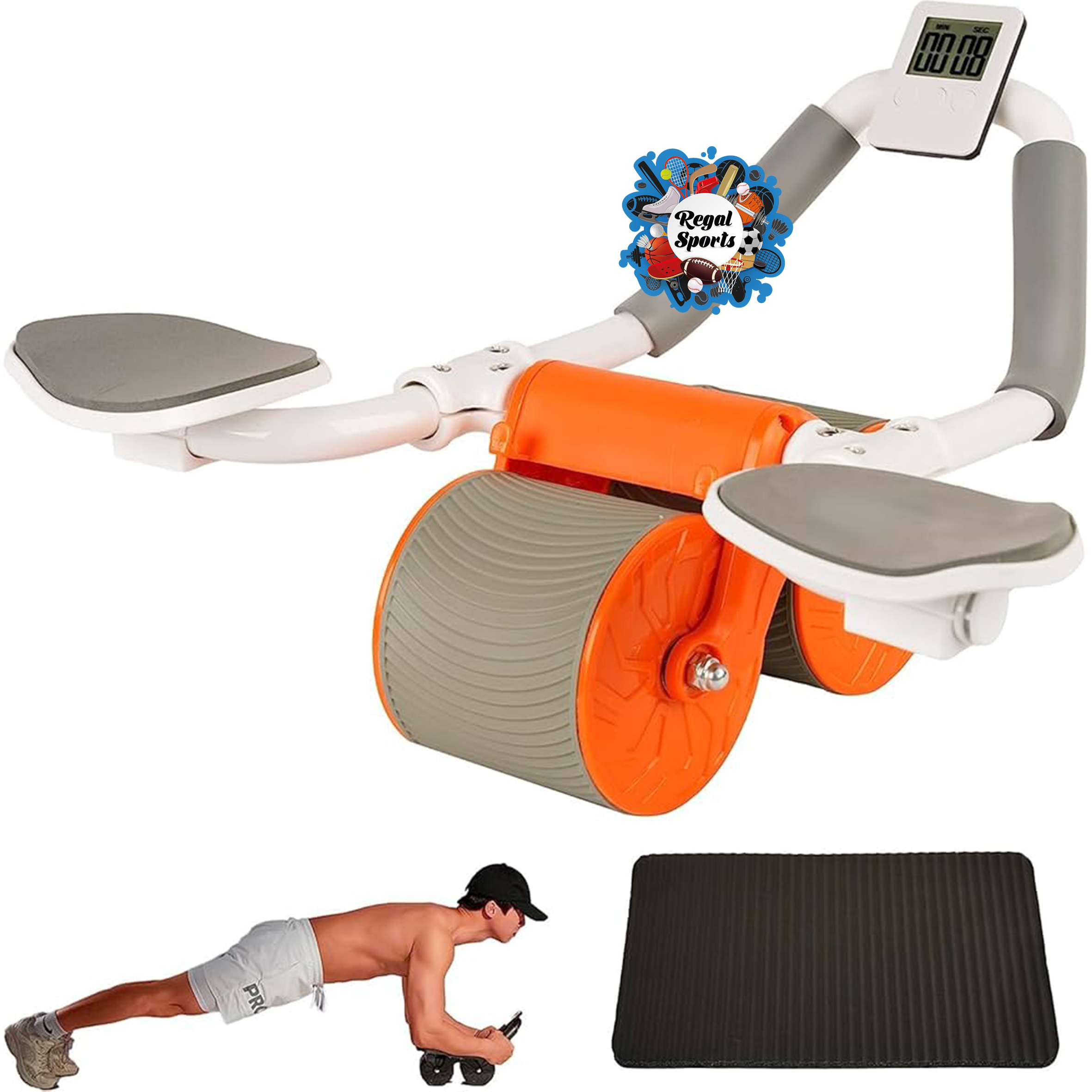 Abdominal Roller Ab Wheel Roller Automatic Rebound Ab Roller Wheel ...