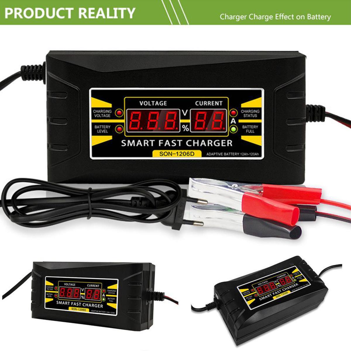 12v 6A Digital Battery Charger 1206D Full Auto & Digital Display For ...