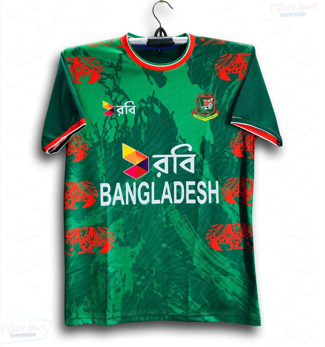 Bangladesh Short Sleeve Cricket Jersey For Men - Robi Bangladesh Jersey ...