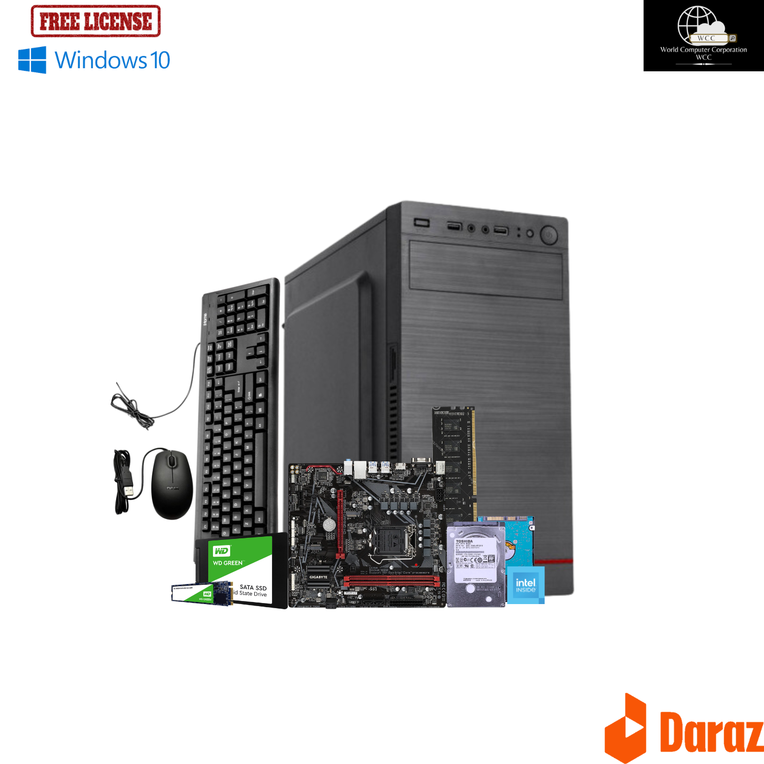 Intel Core 2 Duo Best Home & Office working Desktop Computer PC With ...