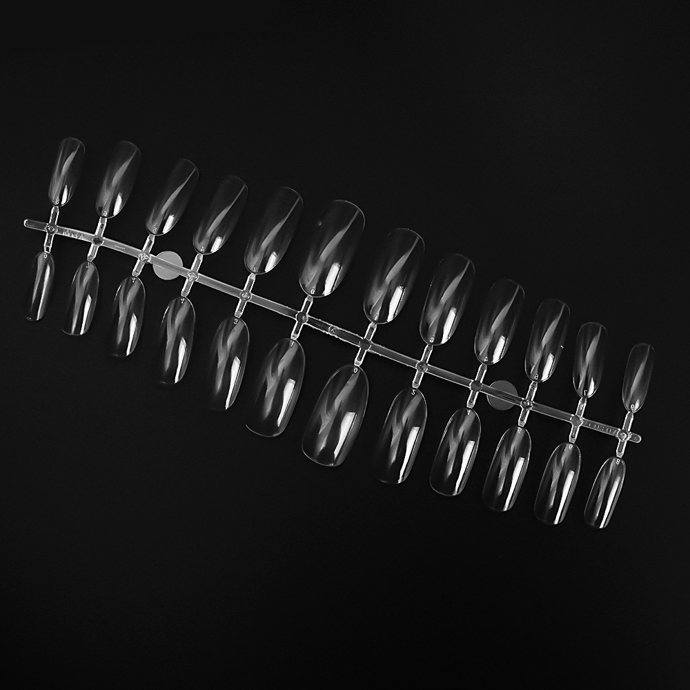 24 Pieces/Set No Engraving Strong Toughness Nail Patch Transparent ...