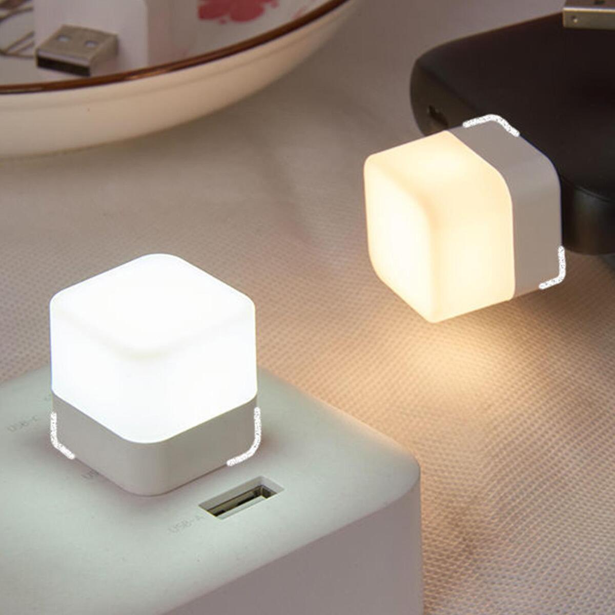 Square USB Light Reading Lamp Night Light LED 1W Table Lamp Mobile ...