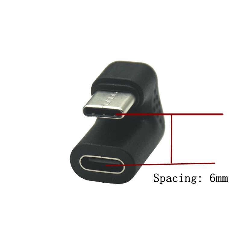 U-shaped 180 Degree Angle USB 3.1 Type C Male to Female Micro Mini Type-C USB otg USB-C Charging ...