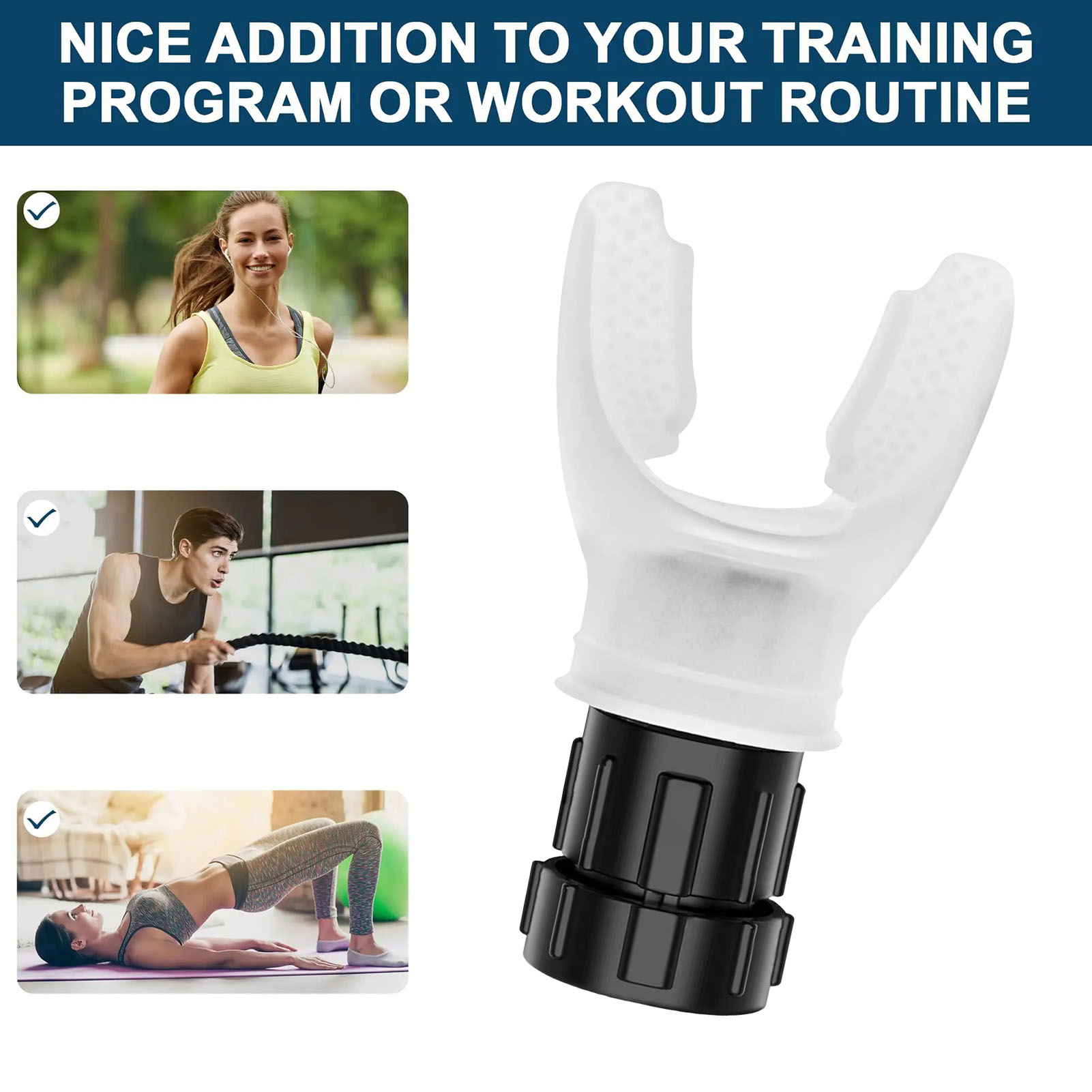Portable Breathing Trainer Enhance Lung Capacity with Adjustable ...