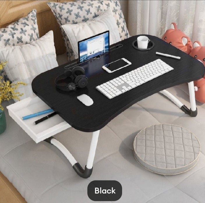 Foldable Home Laptop Notebook Stand/Desk Table For Study (With Drawer ...