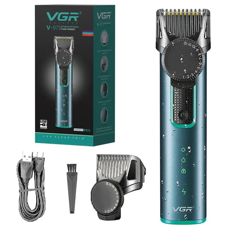 Original VGR V-973 Hair Shear, Electric Hair Clipper, Waterproof Hair ...