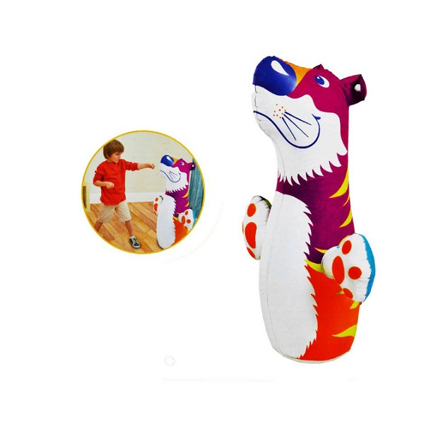 INTEX 3D Bop Bag Pink Tiger - Inflatable Blow Up Punching Bag Toy Gift ...