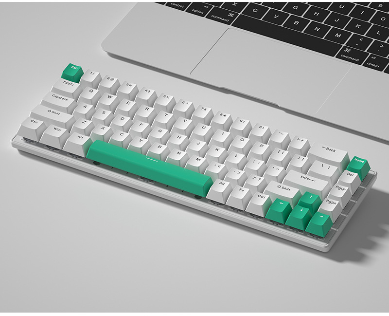 68 Keys Mechanical Keyboard FV-Q68 Wired Gaming Gaming RGB Illuminated ...