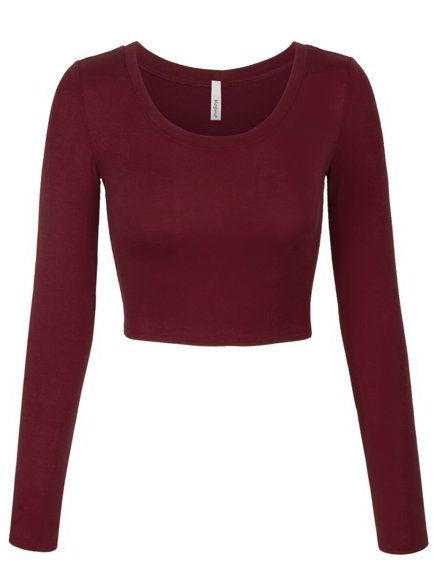 Ladies Long Sleeve Crop Top Bd