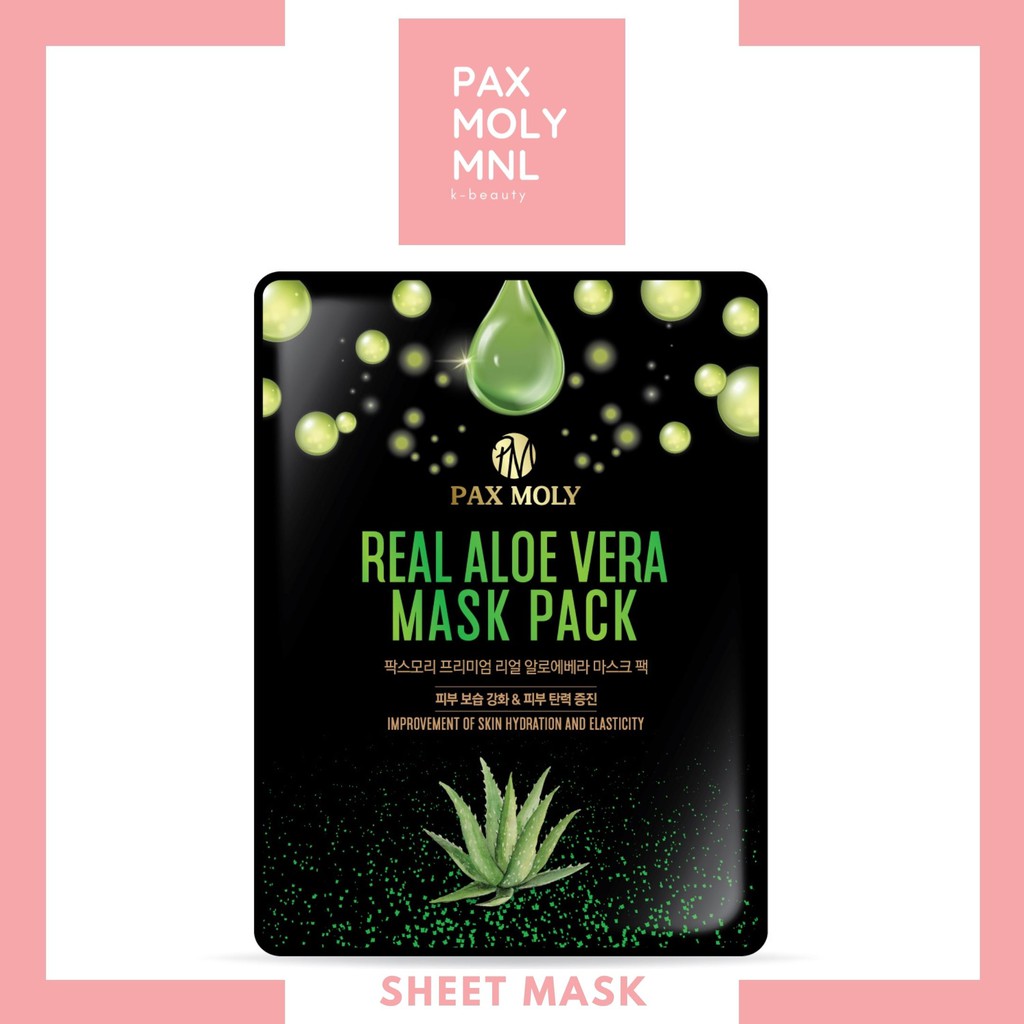 Pax Moly Aloe Vera Mask Pack 25ml [Korean Face Sheet Mask] | Daraz.com.bd