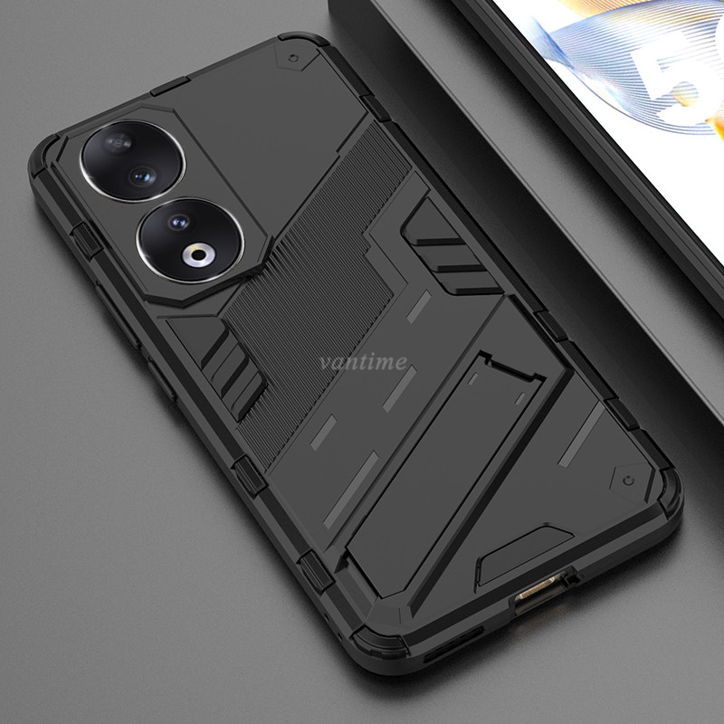 for Honor 90 5G Case Kickstand Ultra Thin Shockproof Matte Back Cover ...