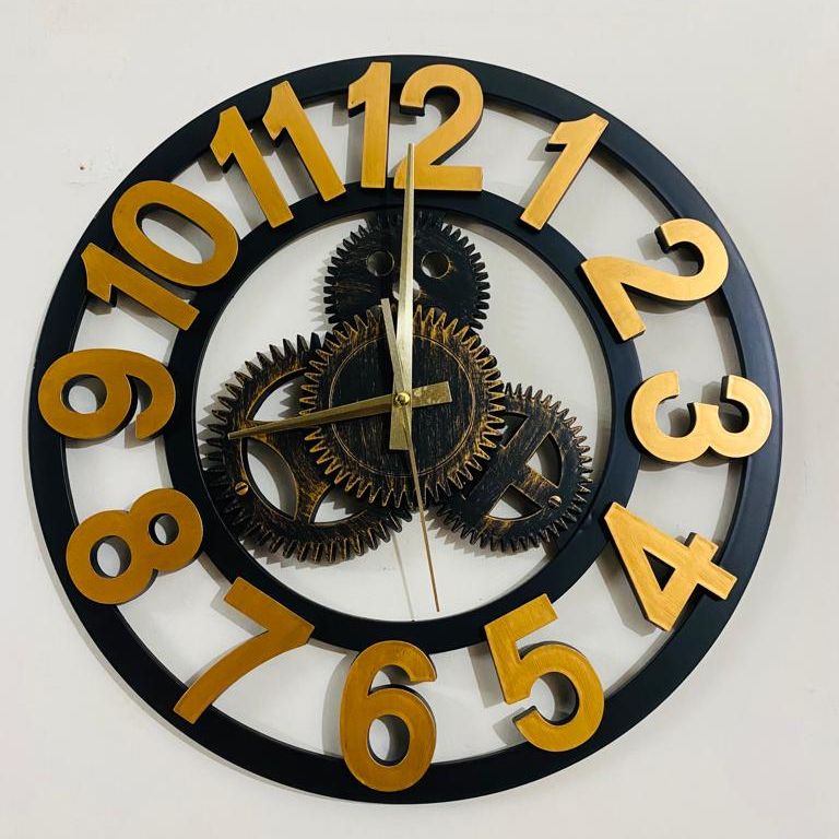 Traditional Wall Clock Round Shape Vintage Fiber Made China Decorative ...