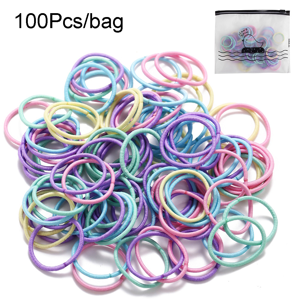 【ALLGOOD】1000 Pieces / Set Korean Fashion Hairband Color Rubber Band ...
