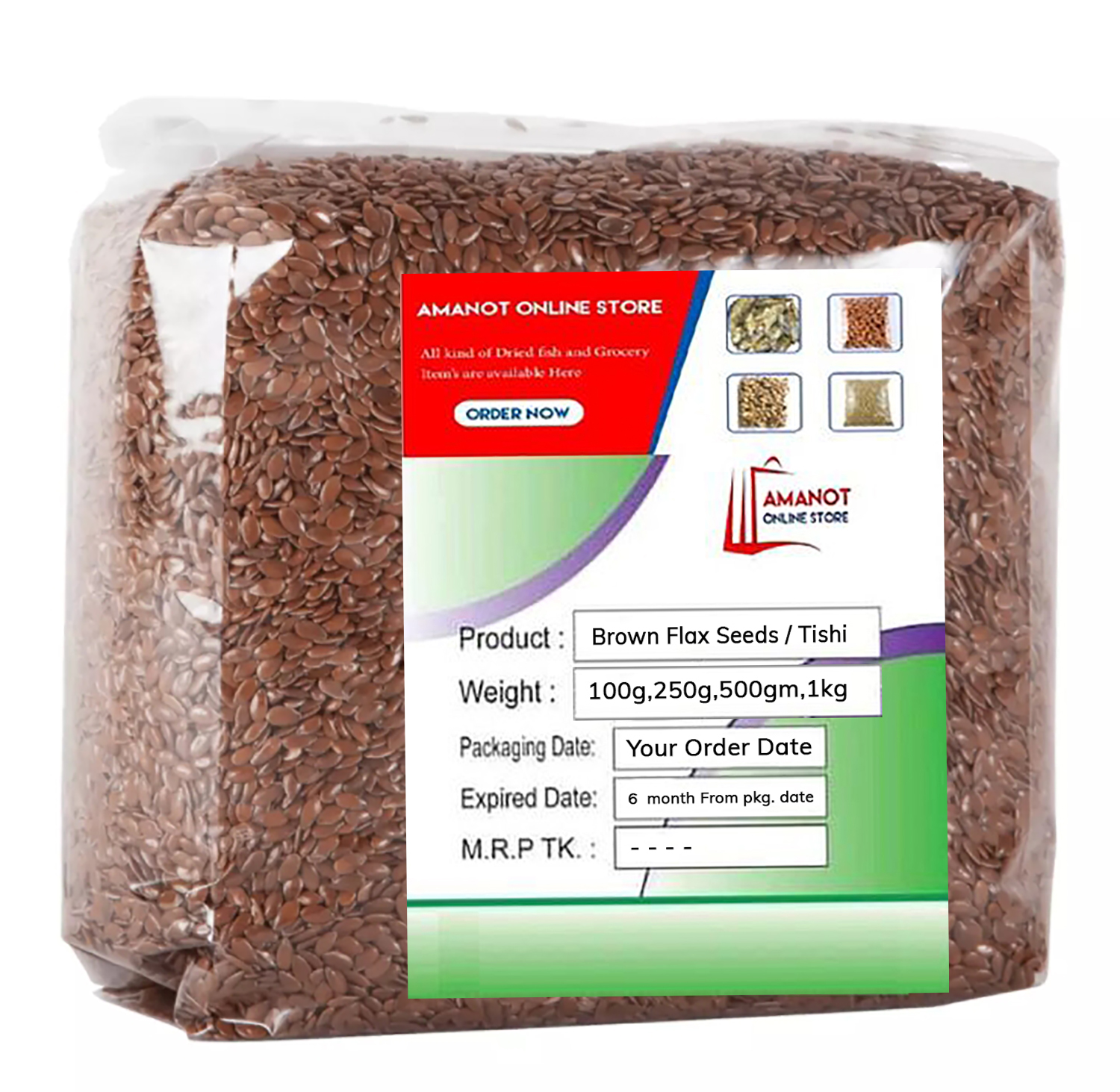 Organic Brown Flax Seed-( Tishi)-1Kg | Daraz.com.bd