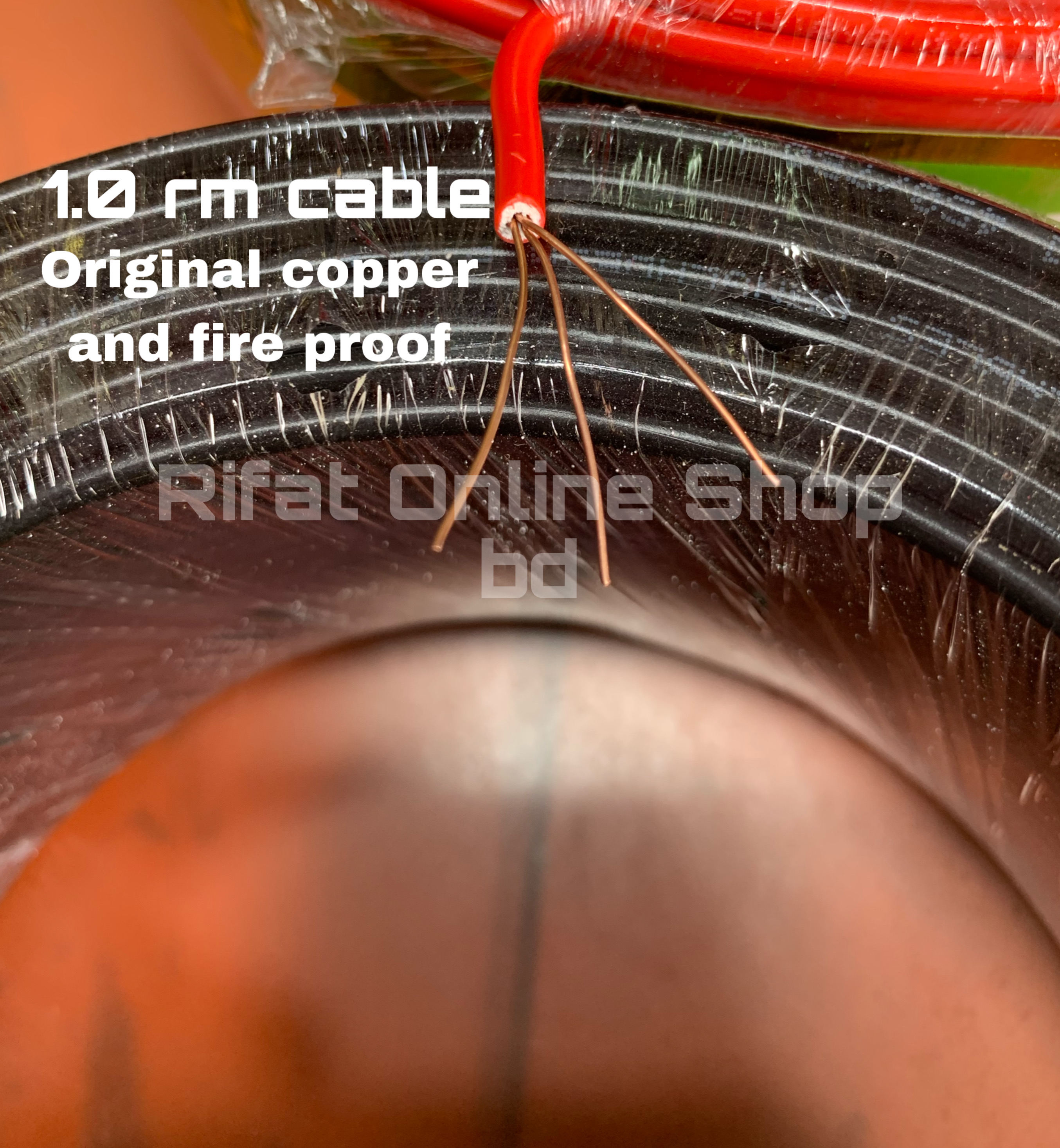 House Wiring Cable 1.0 RM Fire Proof (1 COIL) Cable 100% Copper 1.0 RM ...