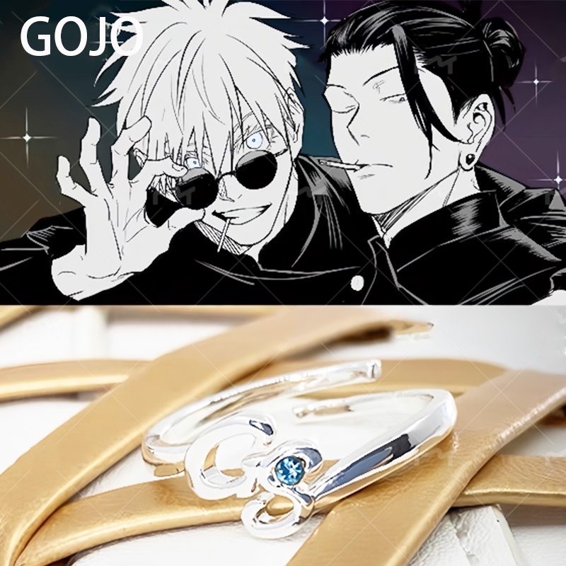 Anime Jujutsu Kaisen Rings Satoru Gojo Geto Suguru Fushiguro Toji Metal ...