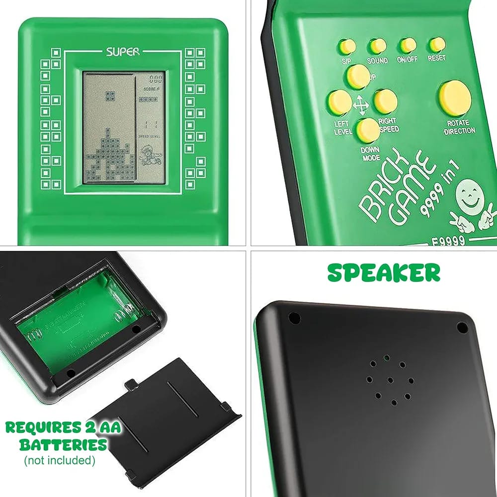 Brick Game 9999 Mini Game Console, Classical Brick Game Player ...
