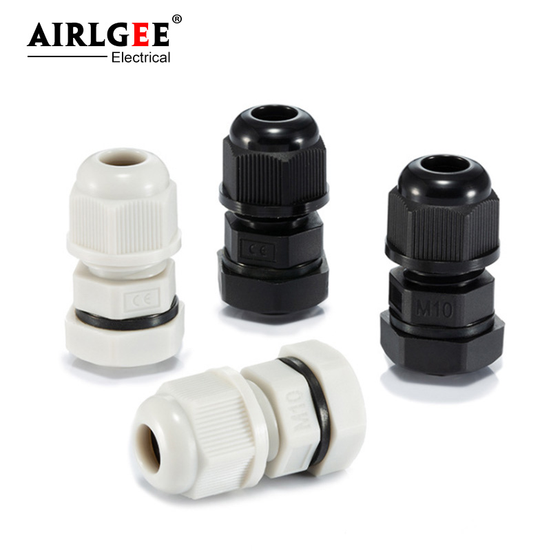 10pcs Waterproof Cable Gland M8 M10 M12 M16 M20 M25 M32 M36 M40 White ...