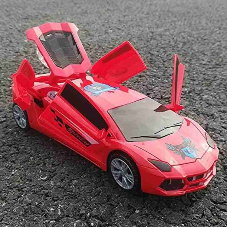Super Car Toy Bump & Go Toy Car For Kids With 360 Degree Rotation ...