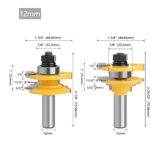 LAVIE 1/212mm milling cutter fillet drill bit - #A | Daraz.com.bd