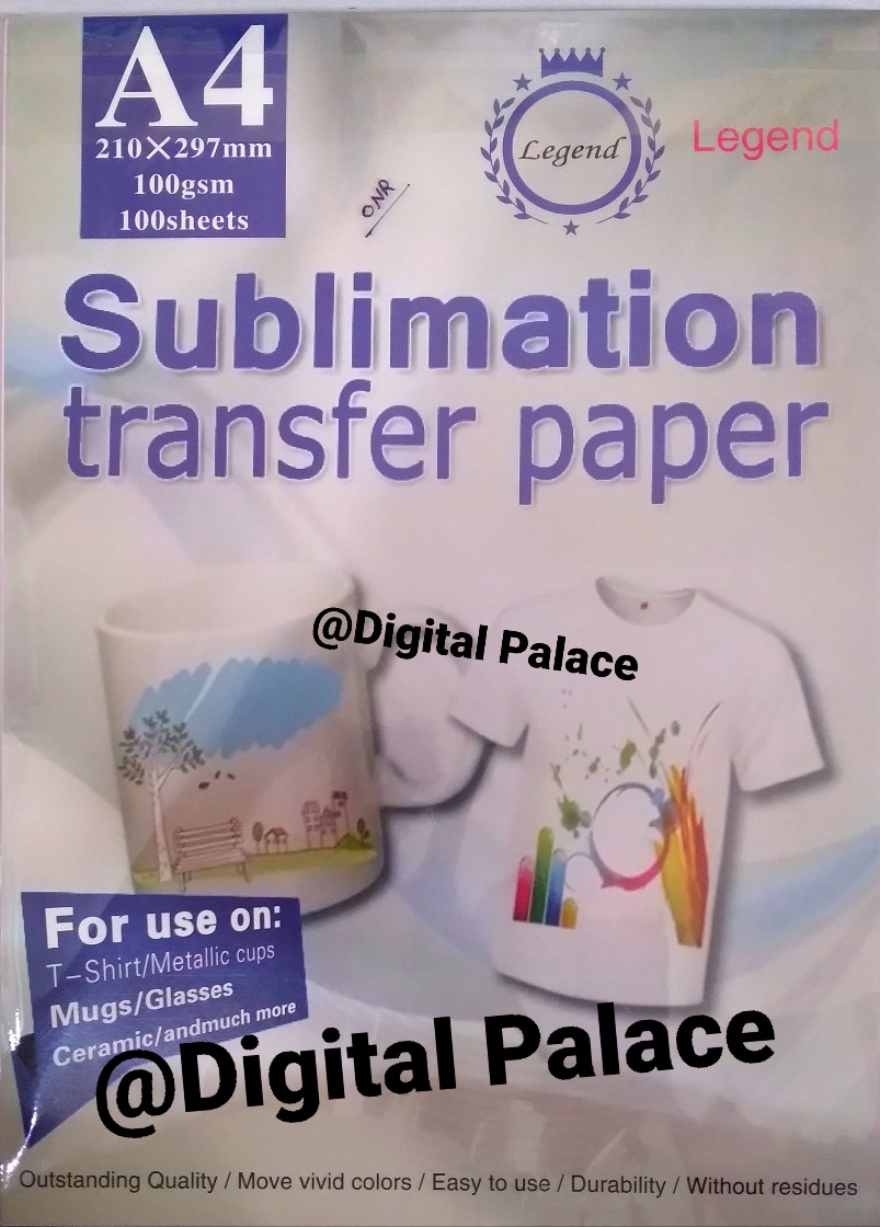Sublimation Heat Transfer paper A4 100sheets 100gsm 210X297mm LEGEND ...