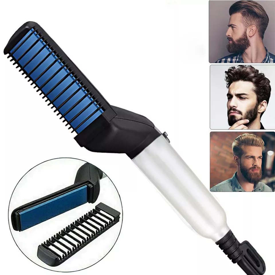 Men's Beard and Hair Straightener Styling Tool