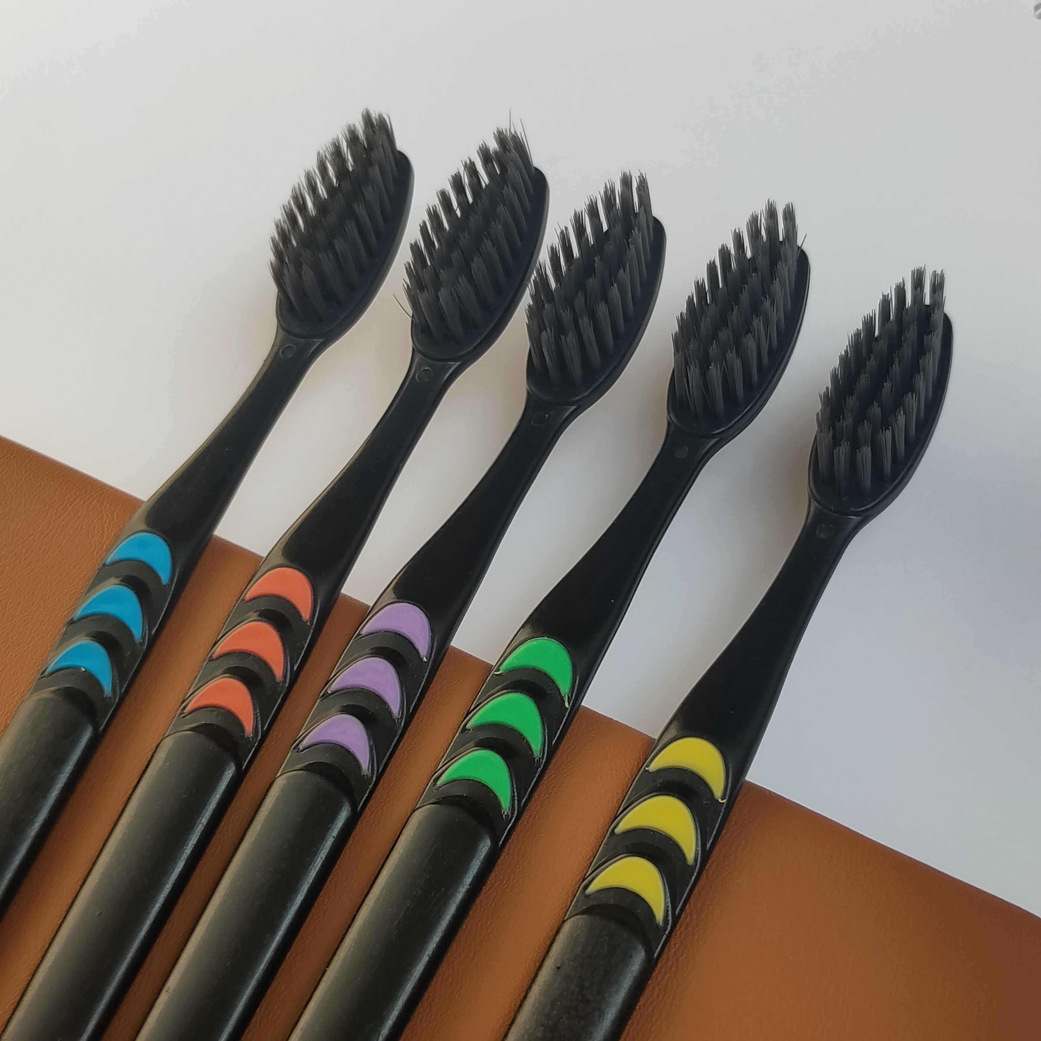 Black Fiber Charcoal Toothbrush | Daraz.com.bd