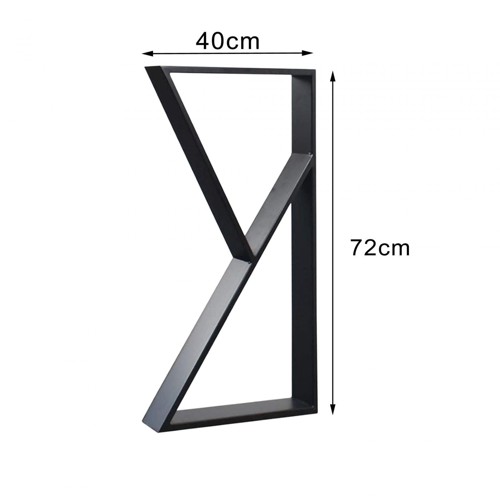 Metal Table Legs Industrial Set of 2 Heavy Duty Desk Legs Furniture ...