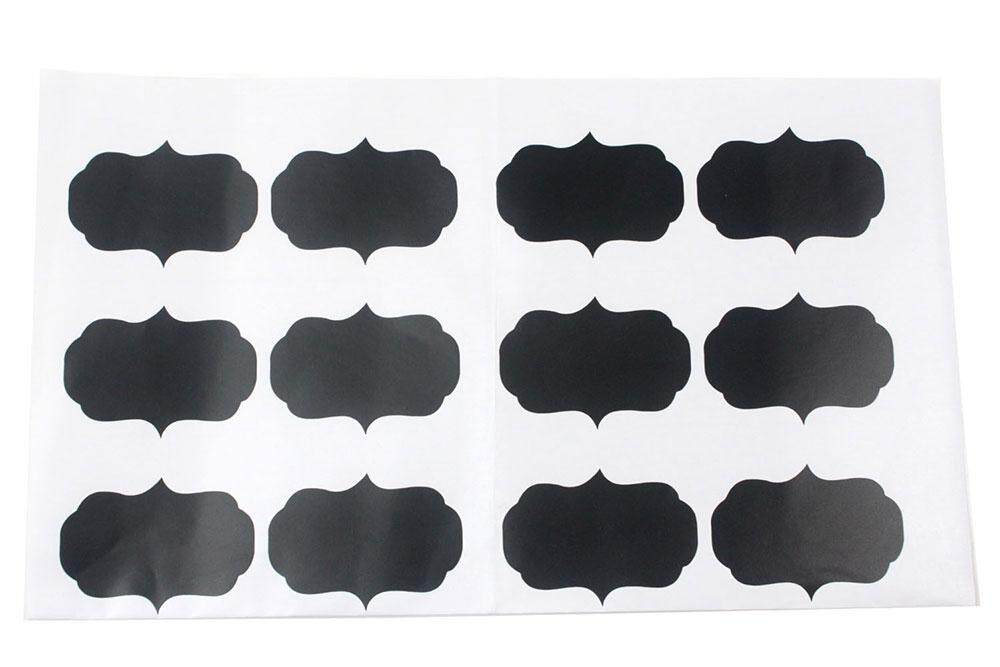 Fancy Supper Shapes Label Chalkboard Sticker for Organizing Labeling ...