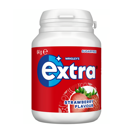 Wrigley’s Extra Strawberry Flavour Sugar Free Chewing Gum Bottle 56g | Daraz.com.bd