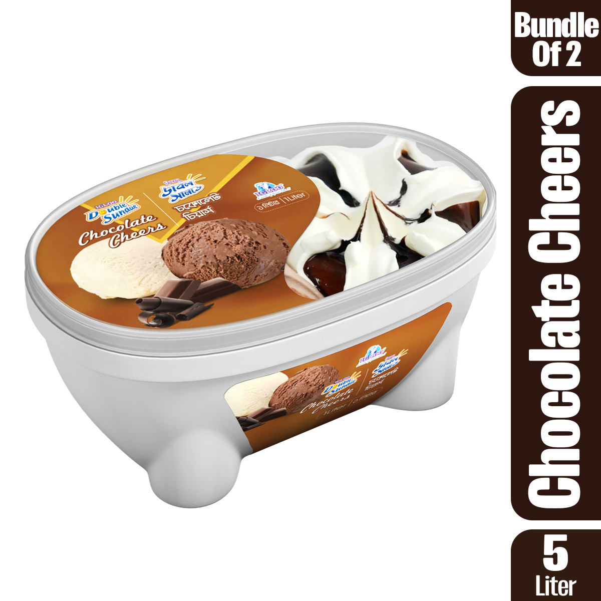 Chocolate Cheers 1 Liter l Double Sundae l Igloo Ice Cream (Bundle of 2 ...