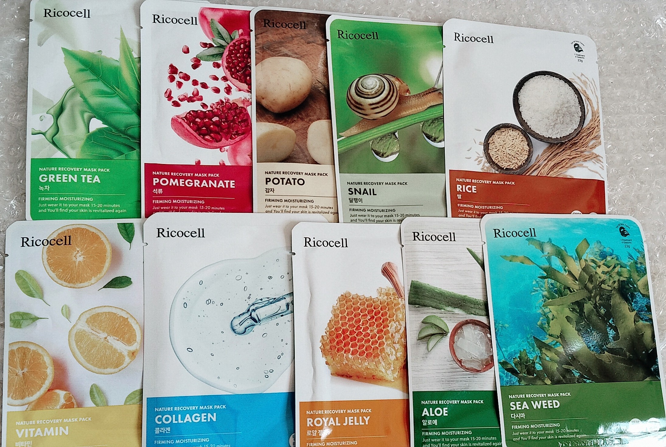 KOREAN RICOCELL NATURE RECOVERY MASK PACK | Daraz.com.bd