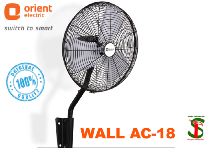 Orient Wall AC-18 Wall Fan 450MM / 18" (All Metal Construction) Made in ...