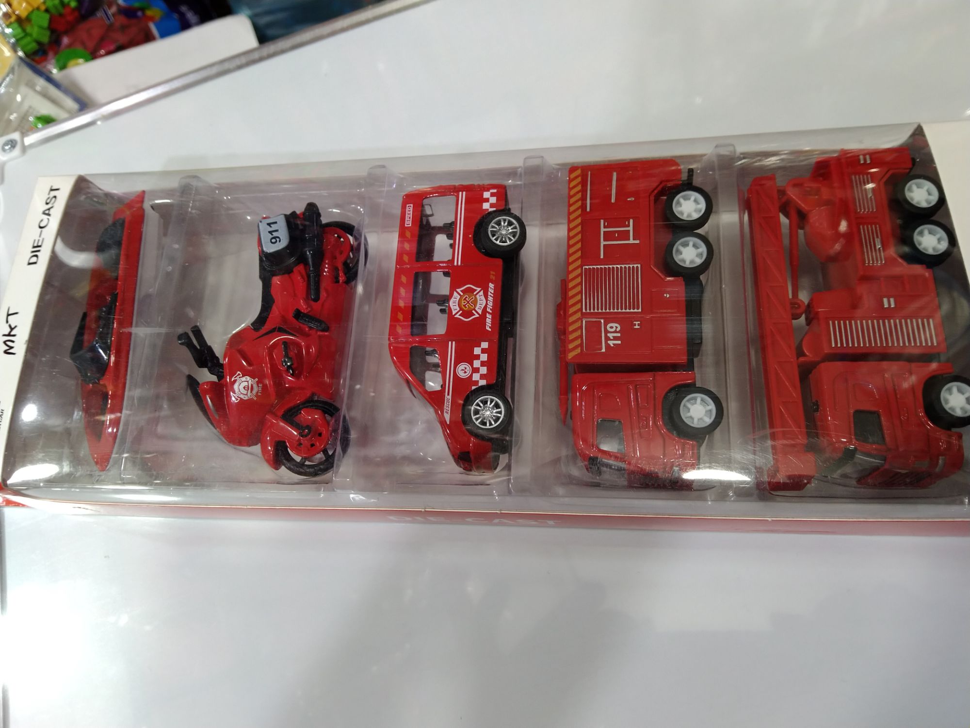 Fire Service Car Set Metal Body - Car Toy | Daraz.com.bd