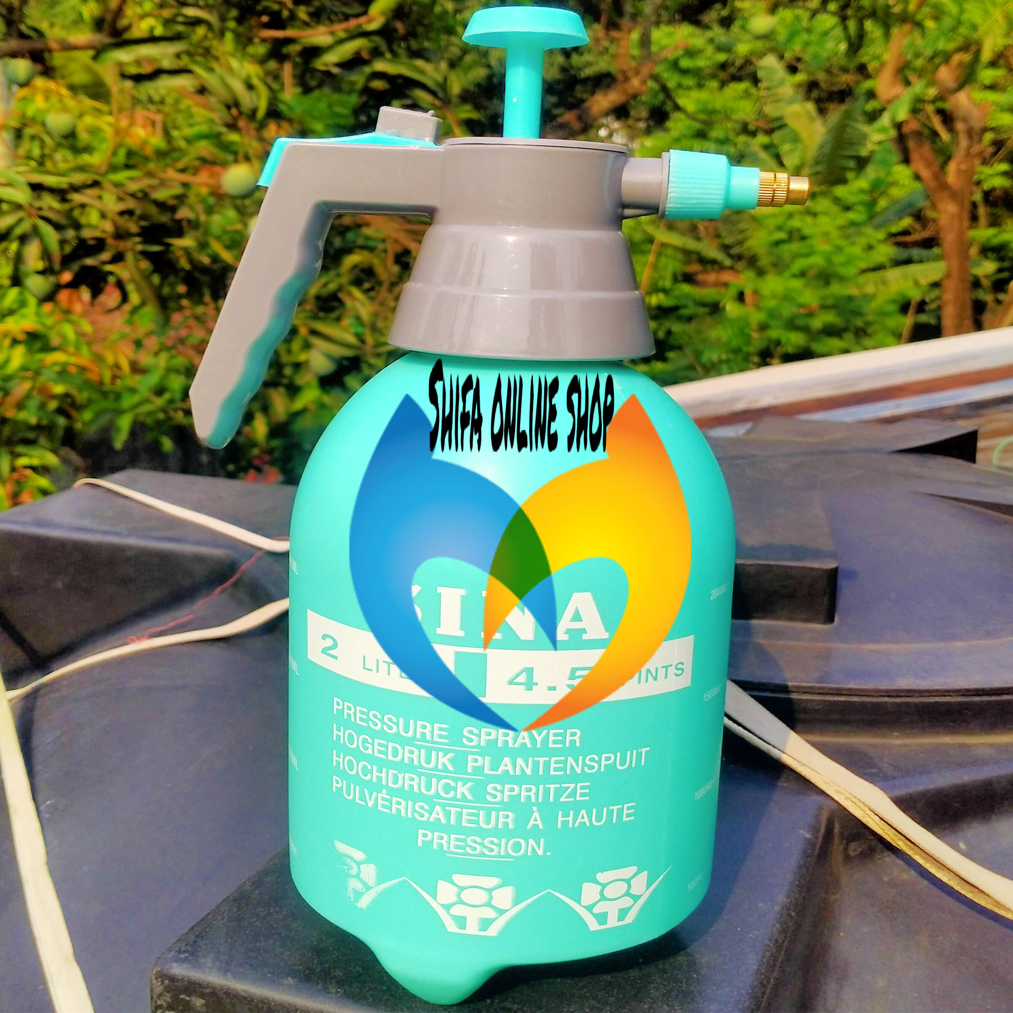 2L High Pressure Watering Can Spray Bottle Water Sprayer Air Pressure ...
