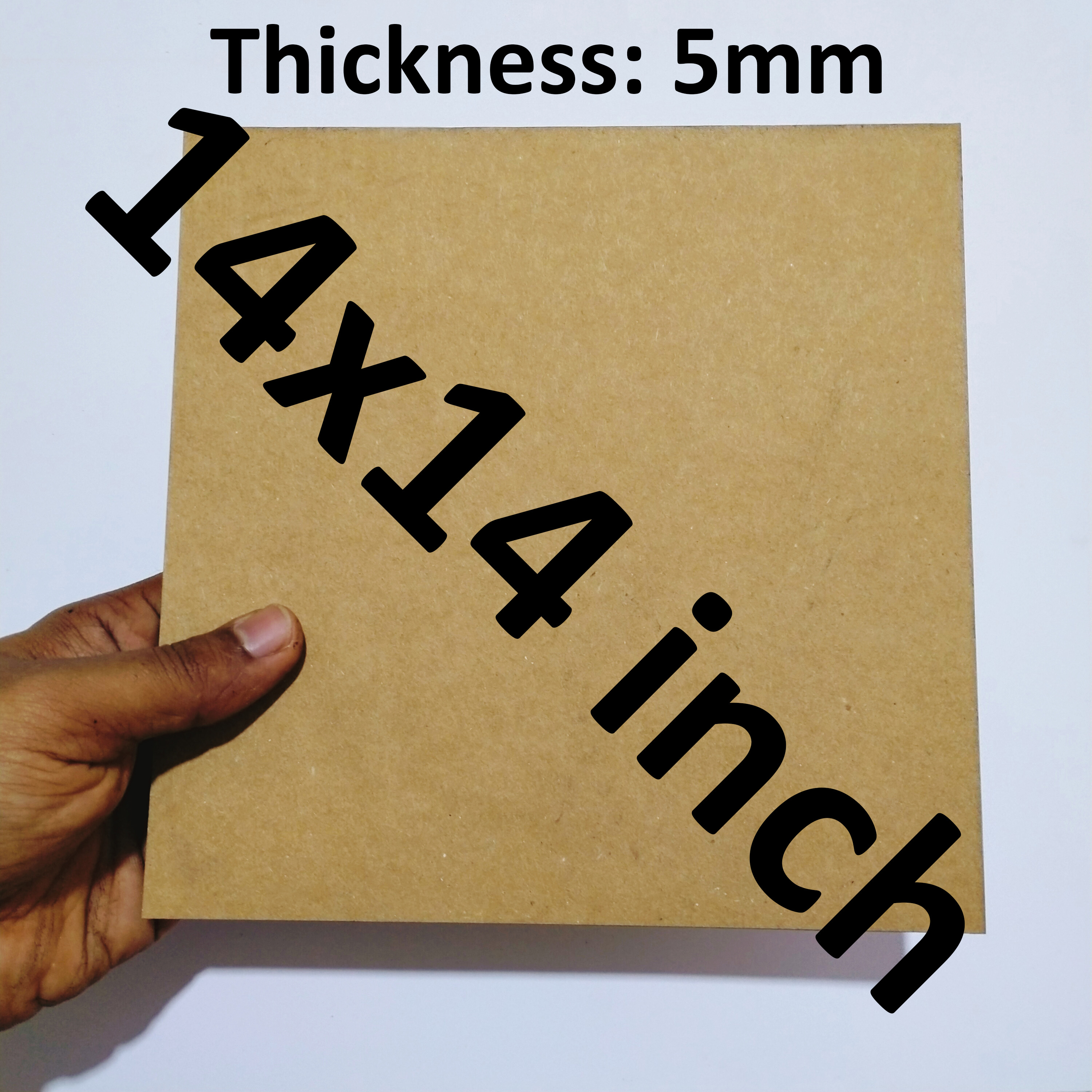 5mm Square Shaped MDF Board Sheet Hardboard Sheets for Art and Crafts ...