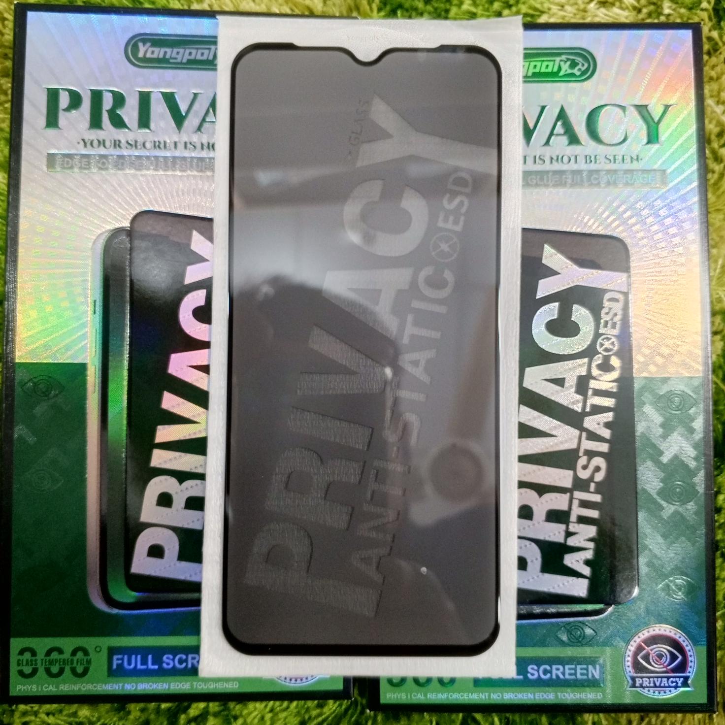 Privacy Glass Protector For Oppo A5s, A7, A11k, A12, A12s Screen ...