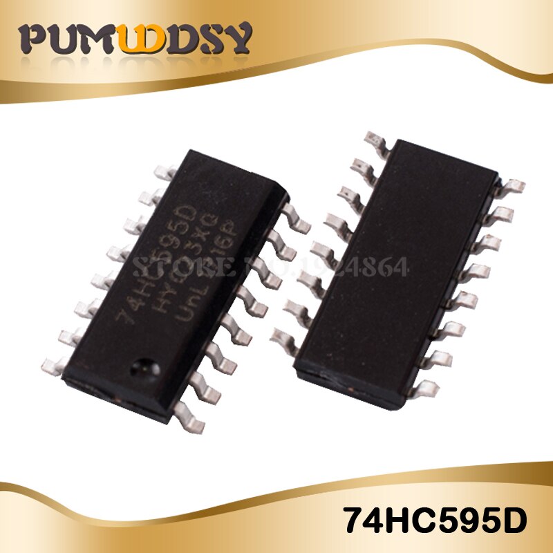 20pcs 74HC595D 74HC595 SOP-16 Counter Shift Registers 8bit Shiftr IC ...
