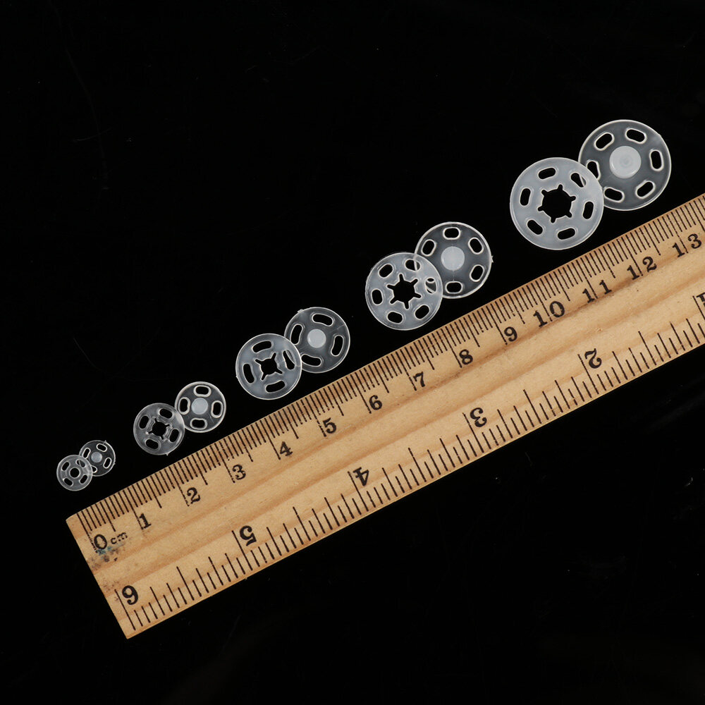 100pcs Plastic Snap Crafts DIY Accessory Stud Fasteners Press Button ...