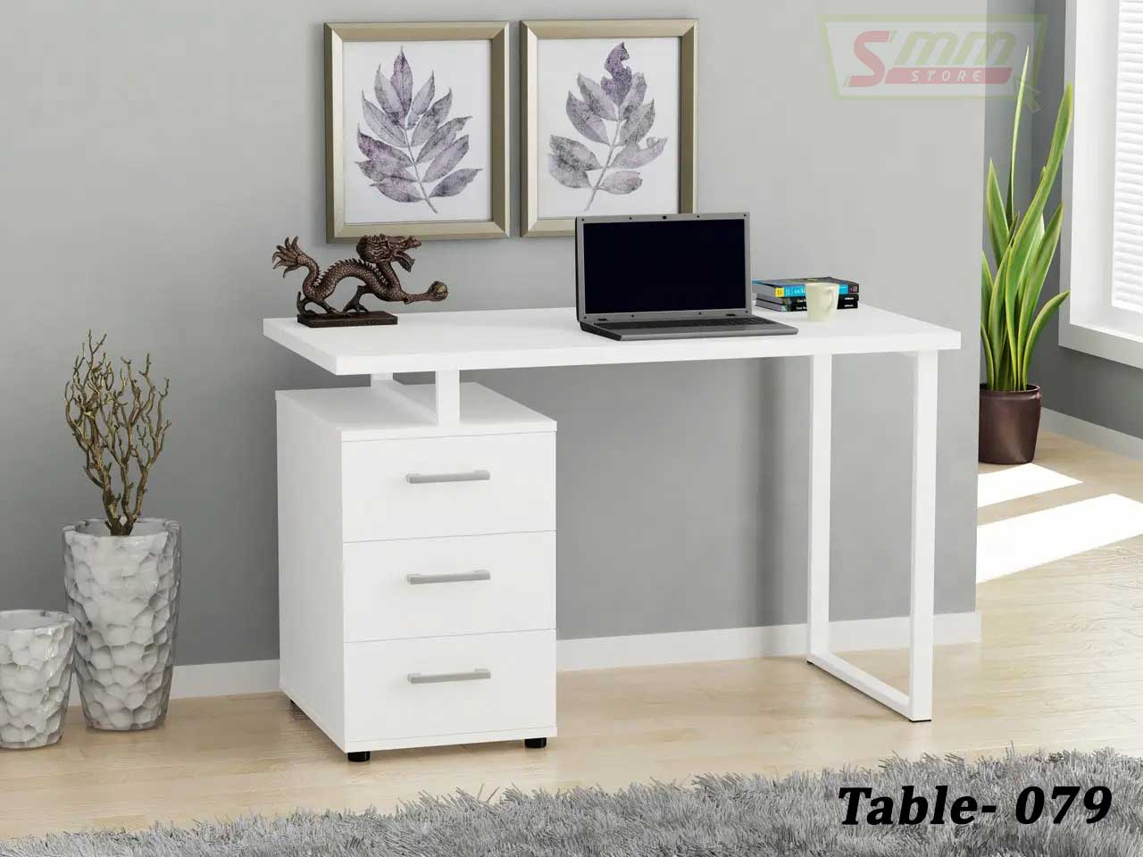 Home Modern Design Computer Desk With Cabinet T079 | Daraz.com.bd