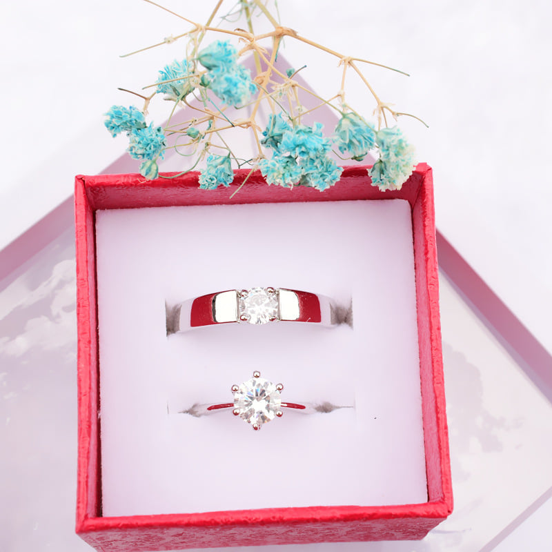 Adjustable Couple Rings For Men Women box free | Daraz.com.bd