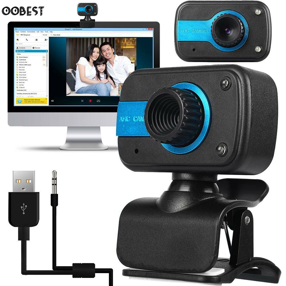 USB 2.0 Computer Camera Notebook Laptop HD Webcam Camera Microphone ...