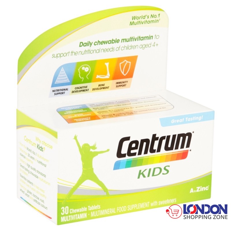 Centrum Kids Multivitamin Chewable 30 Tablets UK | Daraz.com.bd