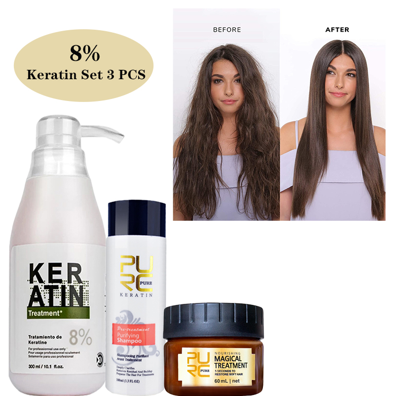 PURC Professional Keratin Hair Treatment Set Brazilian Hair ...