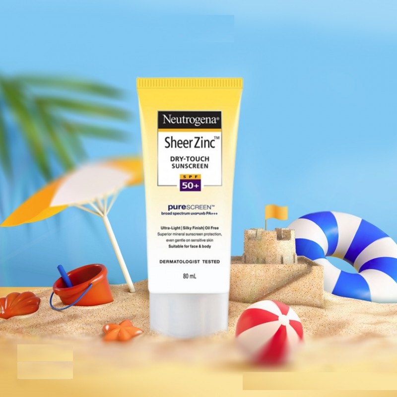 Neutrogena Sheer Zinc Dry Touch Sunscreen SPF50 80ml Daraz .bd