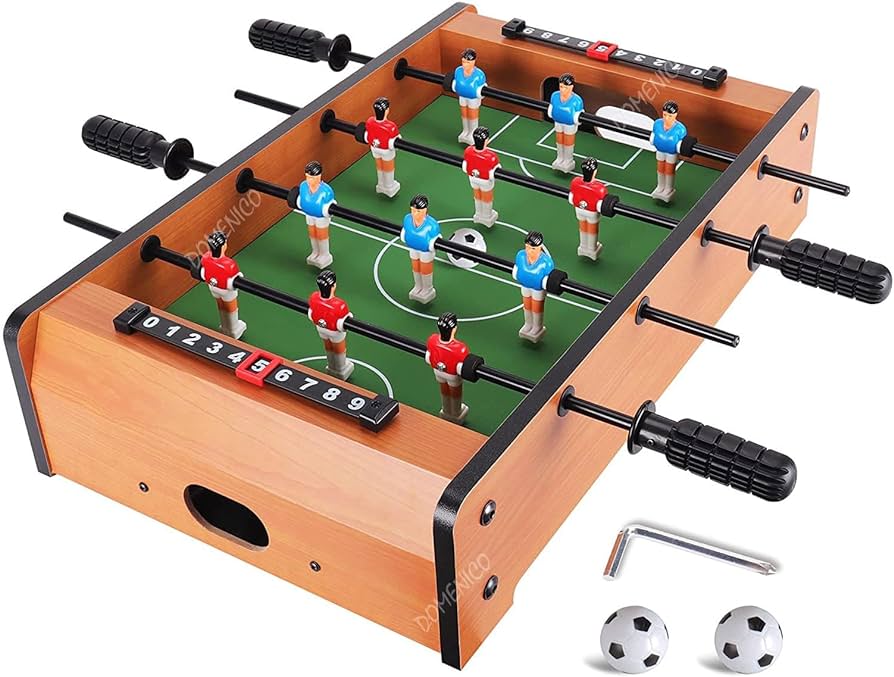 Mini Football Table for Kids Table Top Wooden Hockey Game Tabletop ...